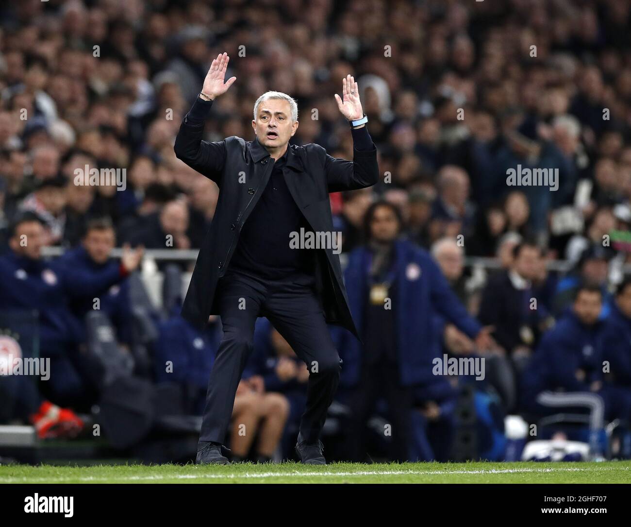 Tottenham's Jose Mourinho during the UEFA Champions League match at the ...