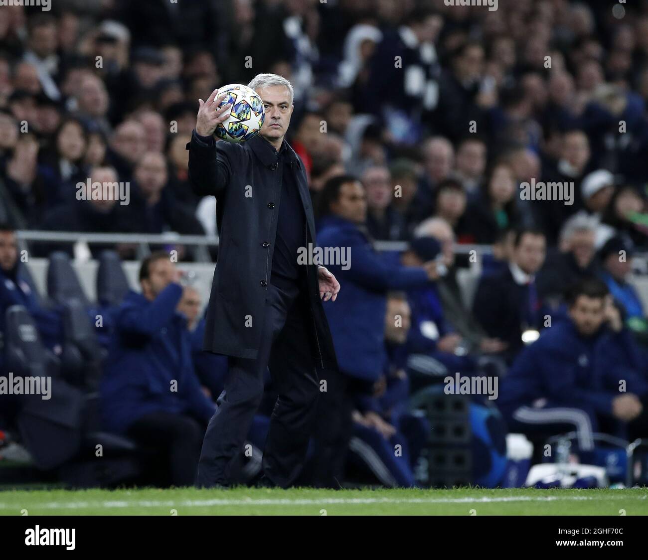 Tottenham's Jose Mourinho during the UEFA Champions League match at the ...