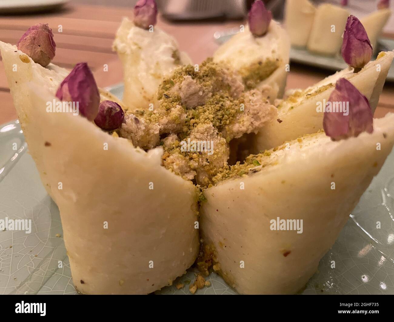 A dish that contains sweets from the Lebanese cuisine, which is a ...