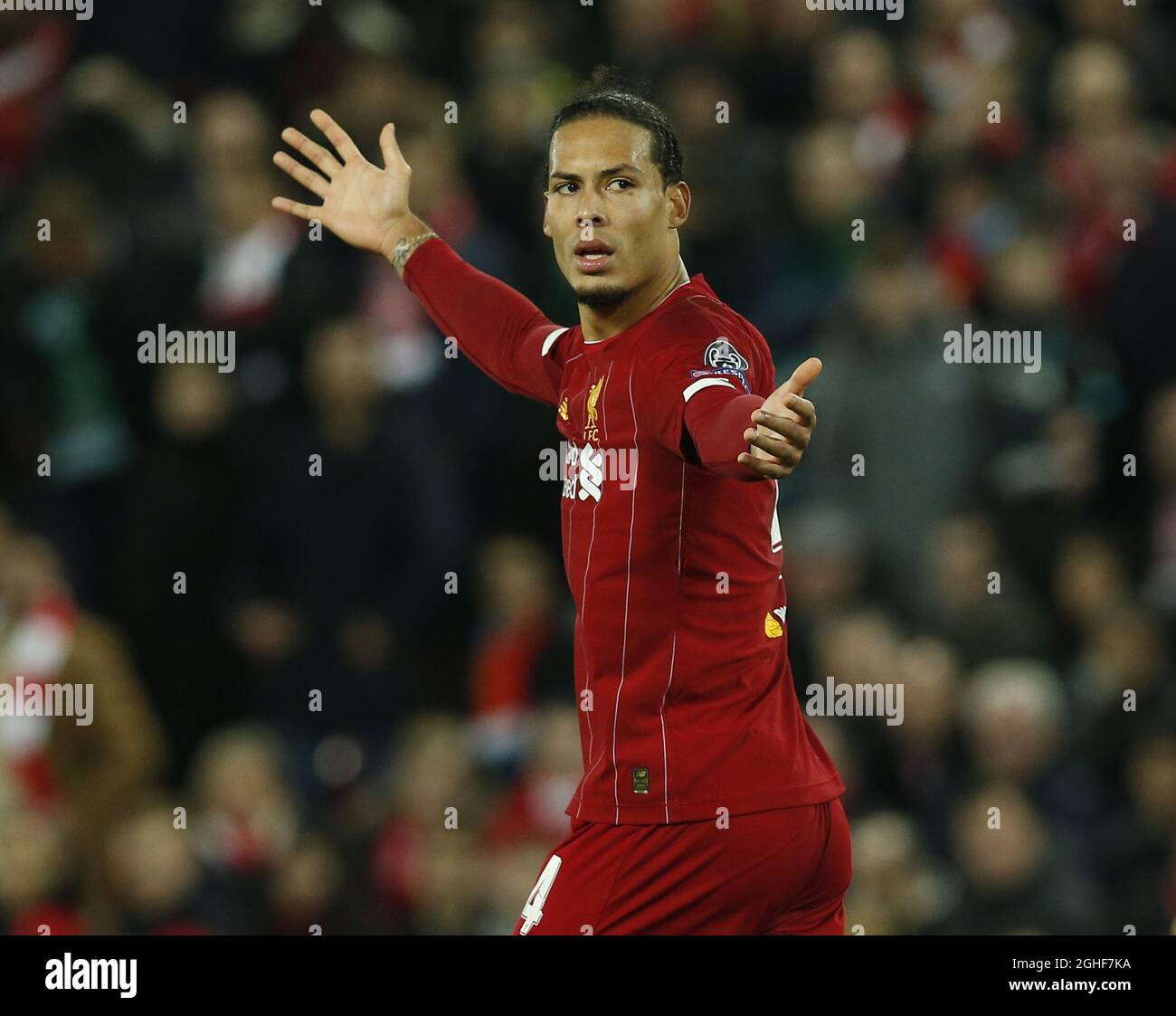 Virgil van Dijk of Liverpool during the UEFA Champions League match at ...