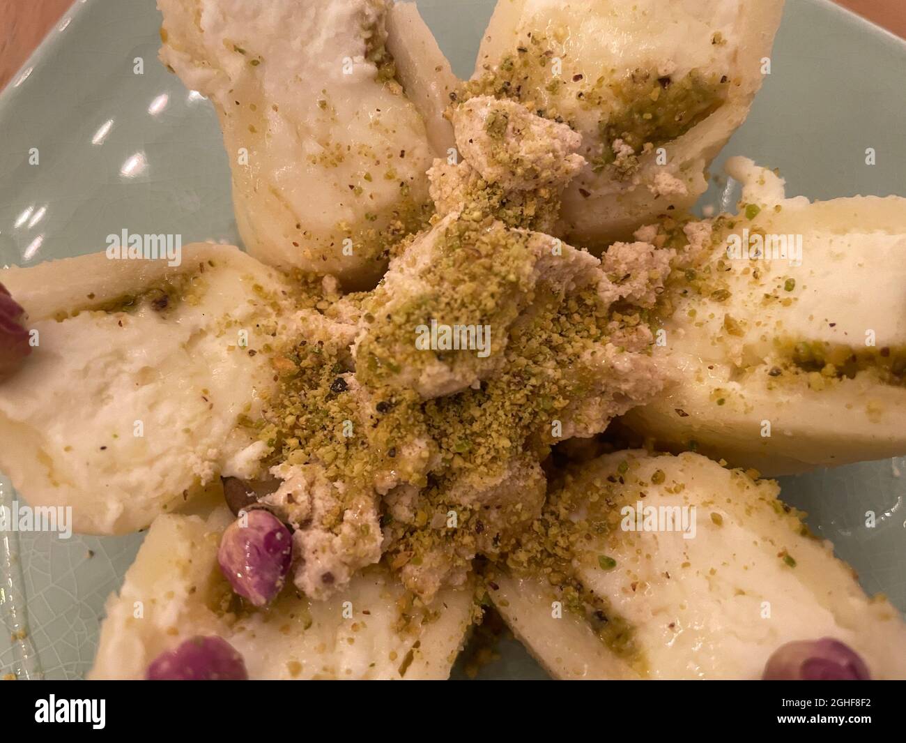 A dish that contains sweets from the Lebanese cuisine, which is a ...