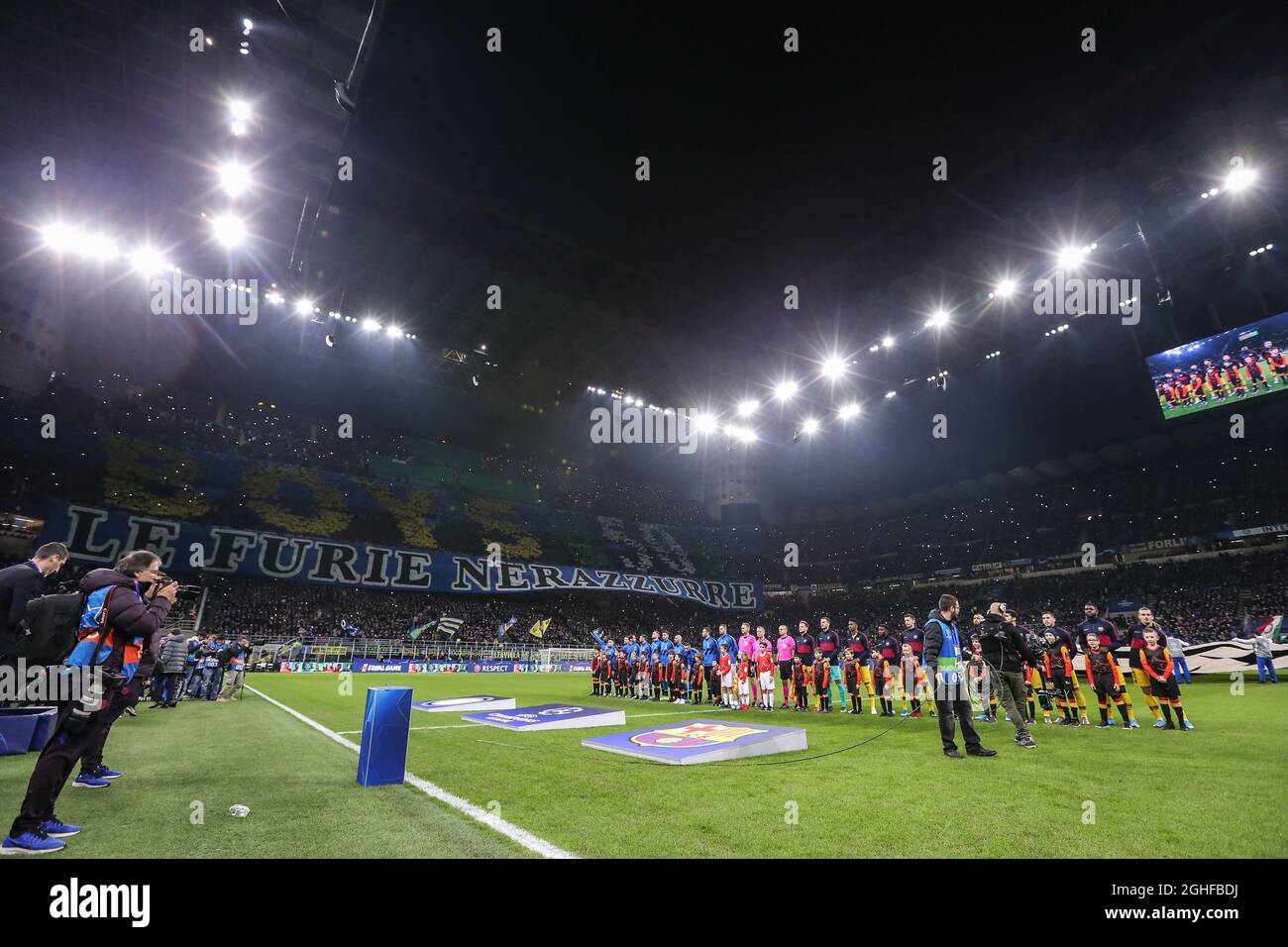 The teams during the league anthem hi-res stock photography and images ...