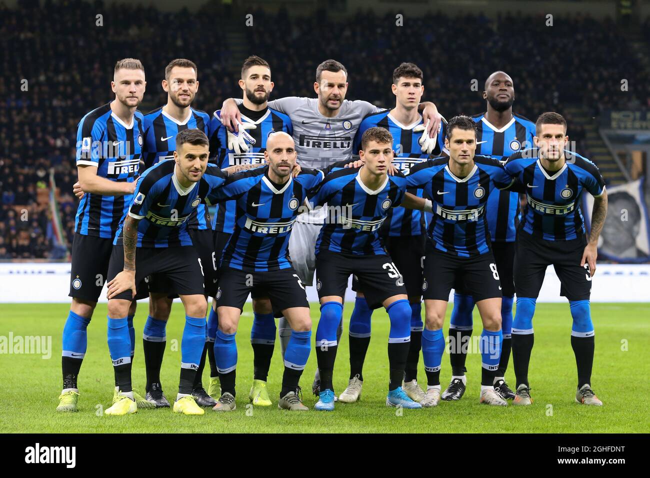 Lukaku inter milan bastoni hi-res stock photography and images - Alamy
