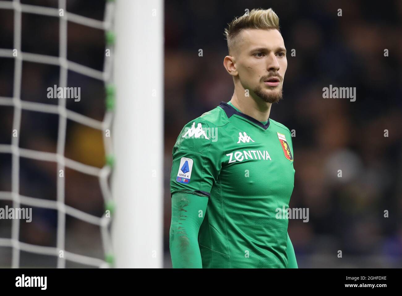 Ionut Radu of Genoa CFC during the Serie A match at Giuseppe Meazza ...