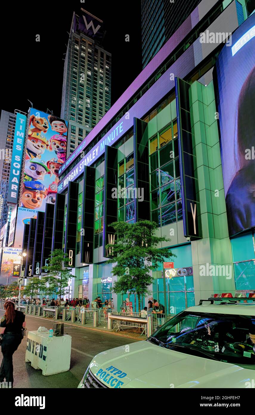 Times Square Wheel, a 110-foot-tall amusement, is a temporary tourist ...