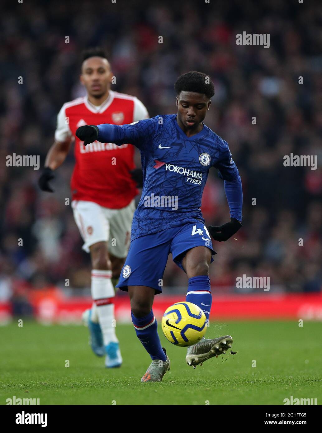 Chelsea's Tariq Lamptey during the Premier League match at the Emirates ...