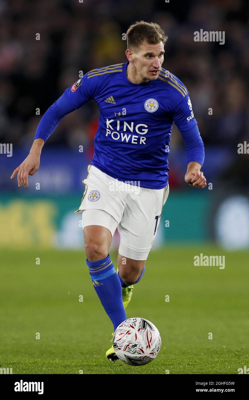Marc Albrighton of Leicester City during the FA Cup match at the King ...