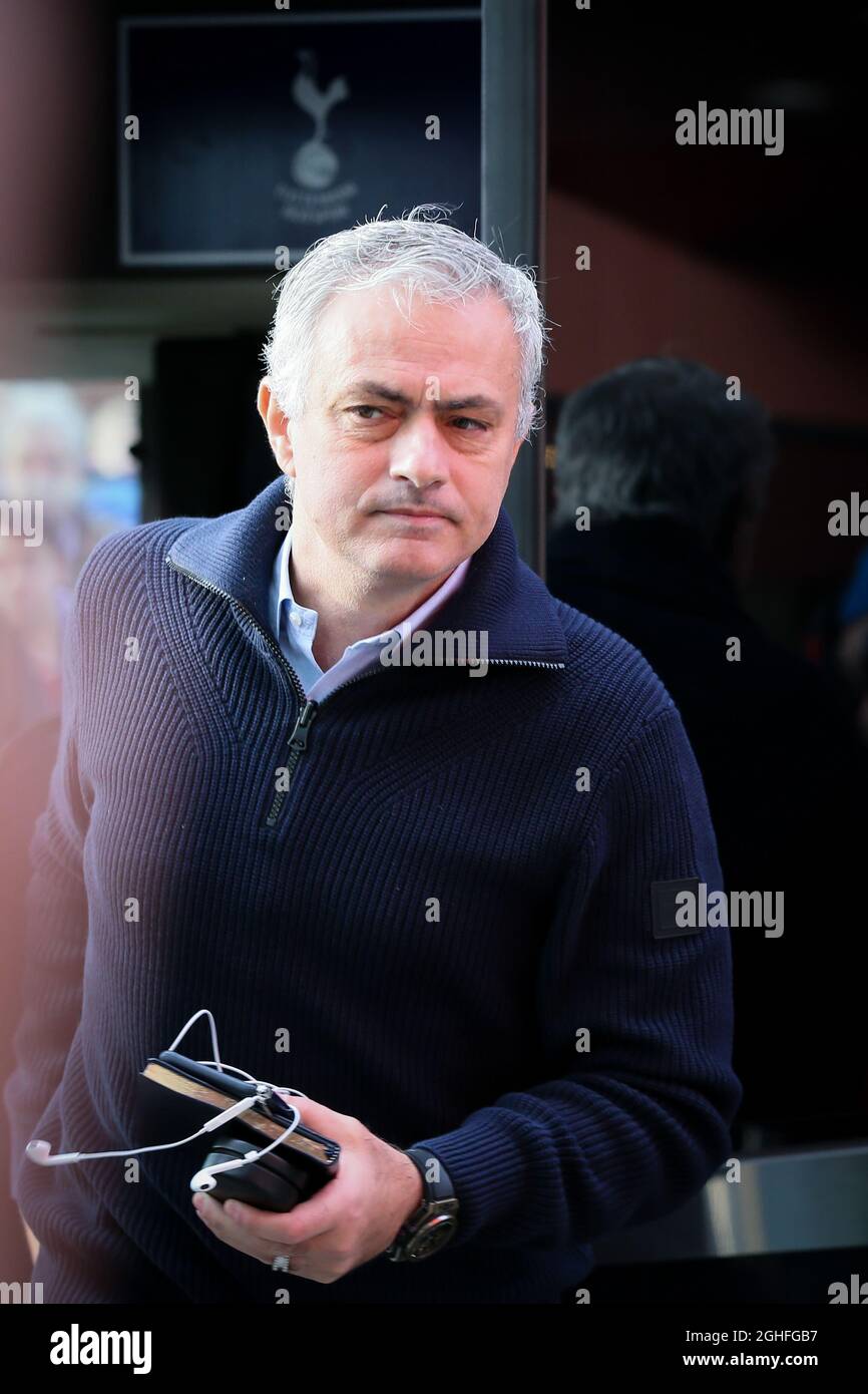 Tottenham Hotspur manager Jose Mourinho arrives before the FA Cup match ...