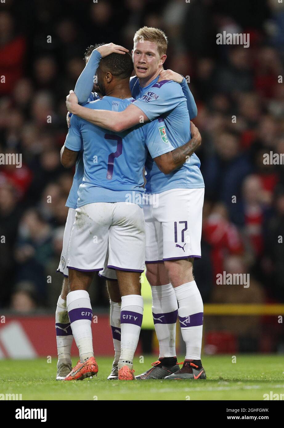 Kevin De Bruyne of Manchester City celebrates scoring the third from ...