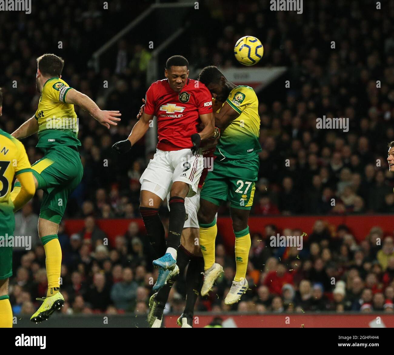 Anthony Martial of Manchester United scores the third goal during the ...