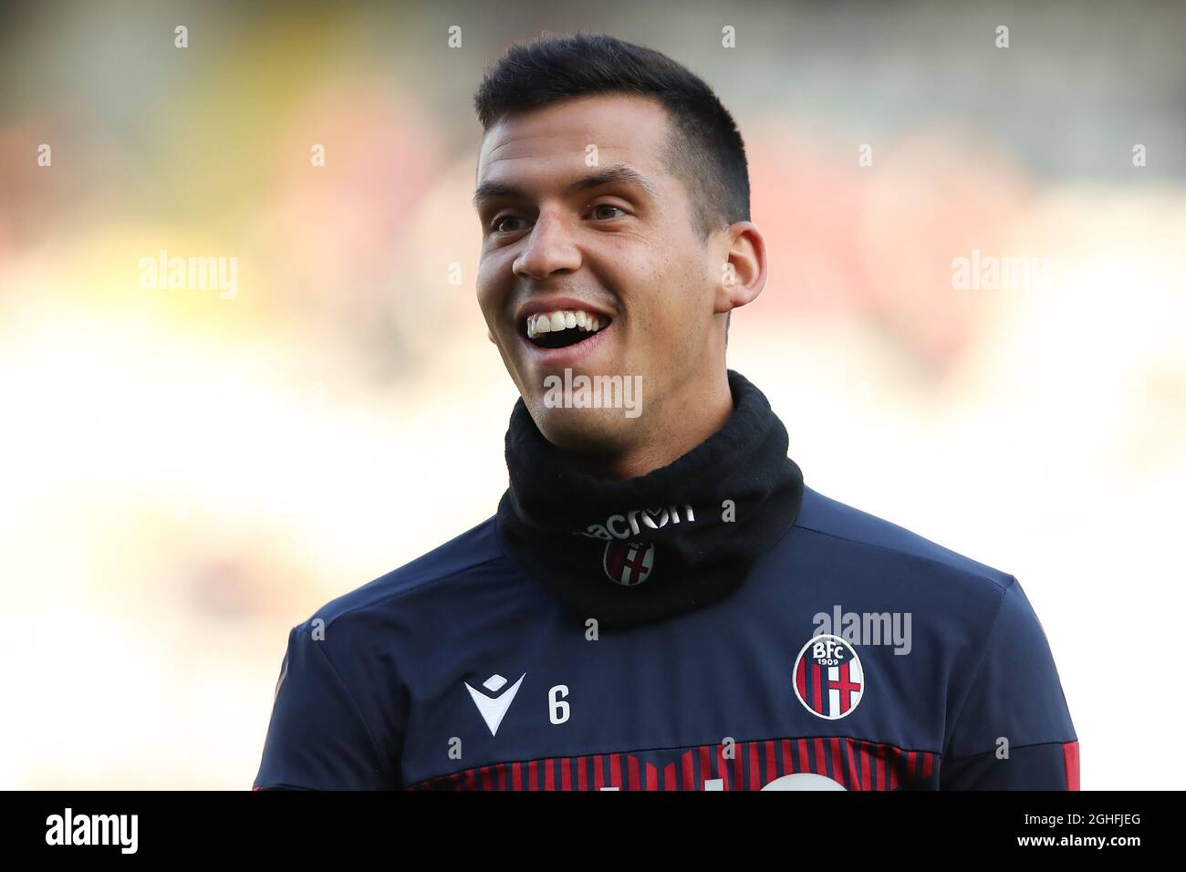 Mario Paz of Bologna during the Serie A match at Stadio Grande Torino ...