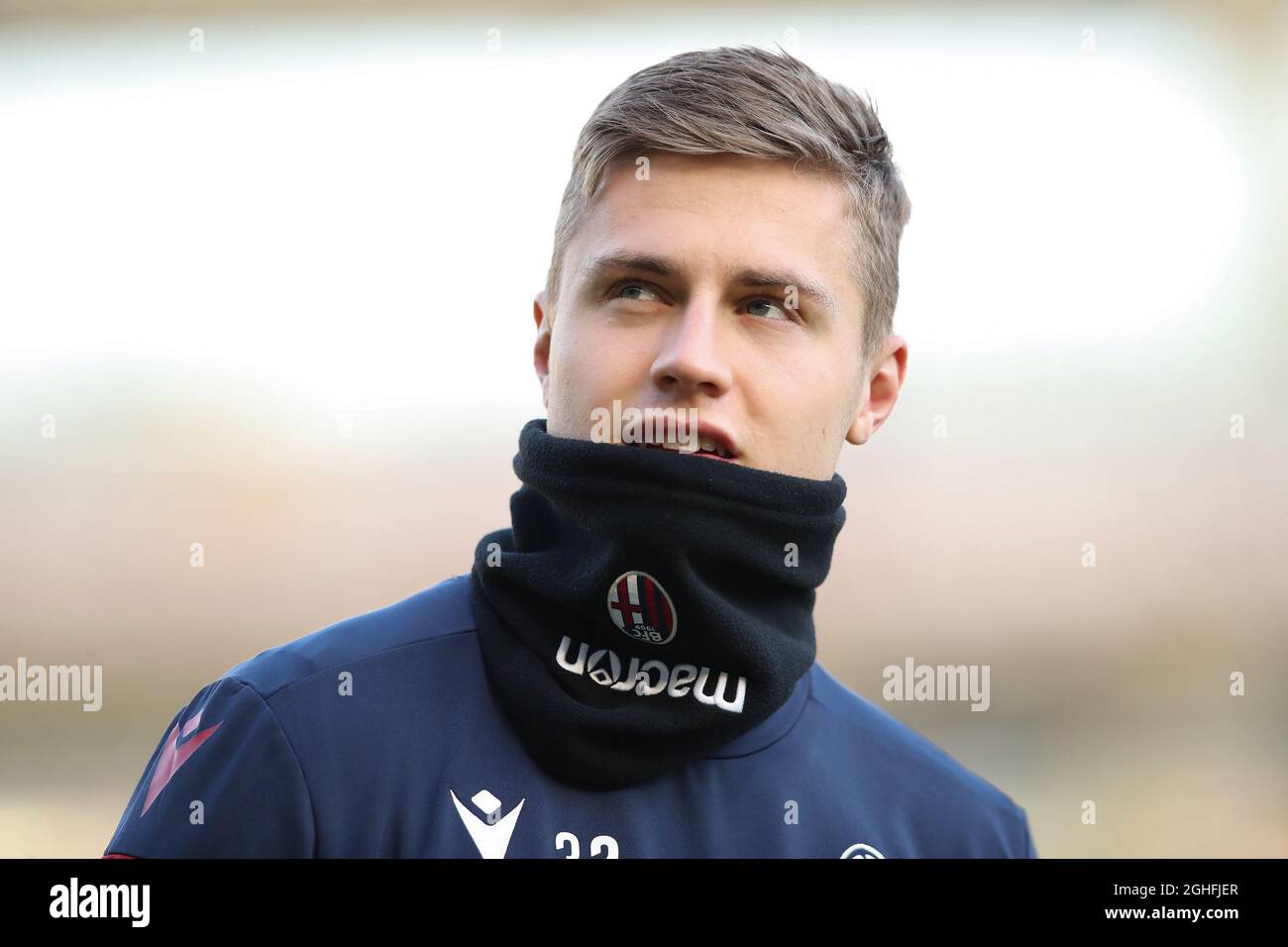 Mattias Svanberg of Bologna during the Serie A match at Stadio Grande ...