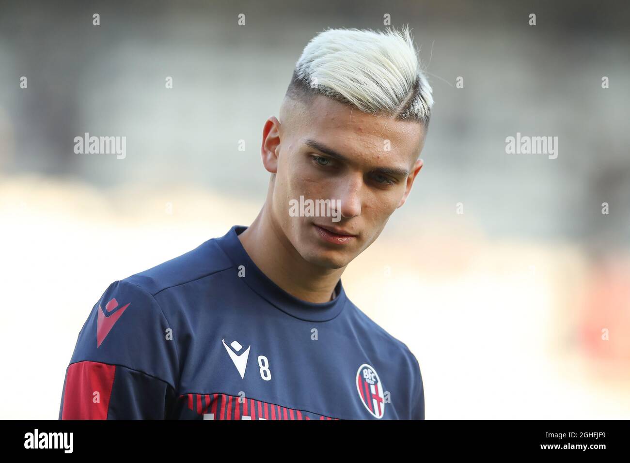 Nicolas Dominguez of Bologna during the Serie A match at Stadio Grande ...
