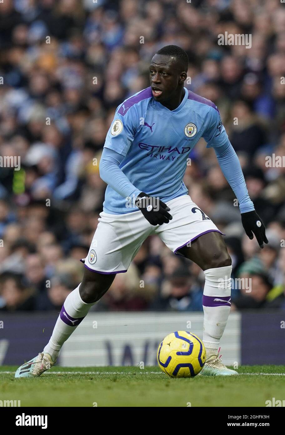 Benjamin Mendy of Manchester City during the Premier League match at ...