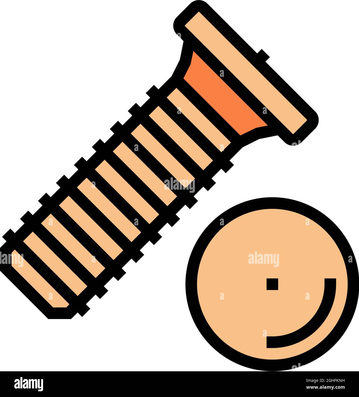 weld screw color icon vector illustration Stock Vector Image & Art - Alamy