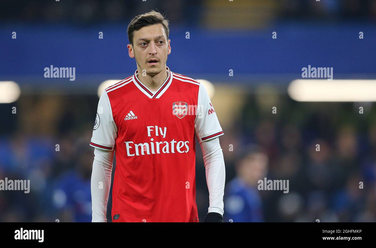 ArsenalÕs Mesut Ozil during the Premier League match at Stamford Bridge ...