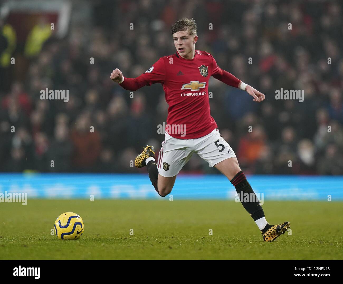 Brandon Williams of Manchester United during the Premier League match ...