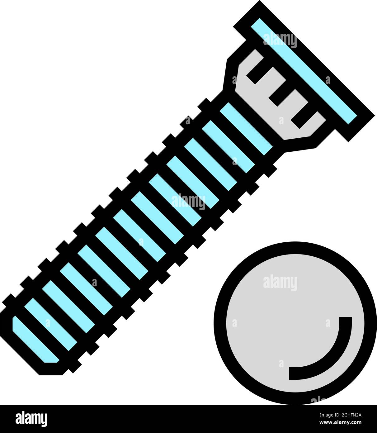 press-fit stud color icon vector illustration Stock Vector Image & Art ...