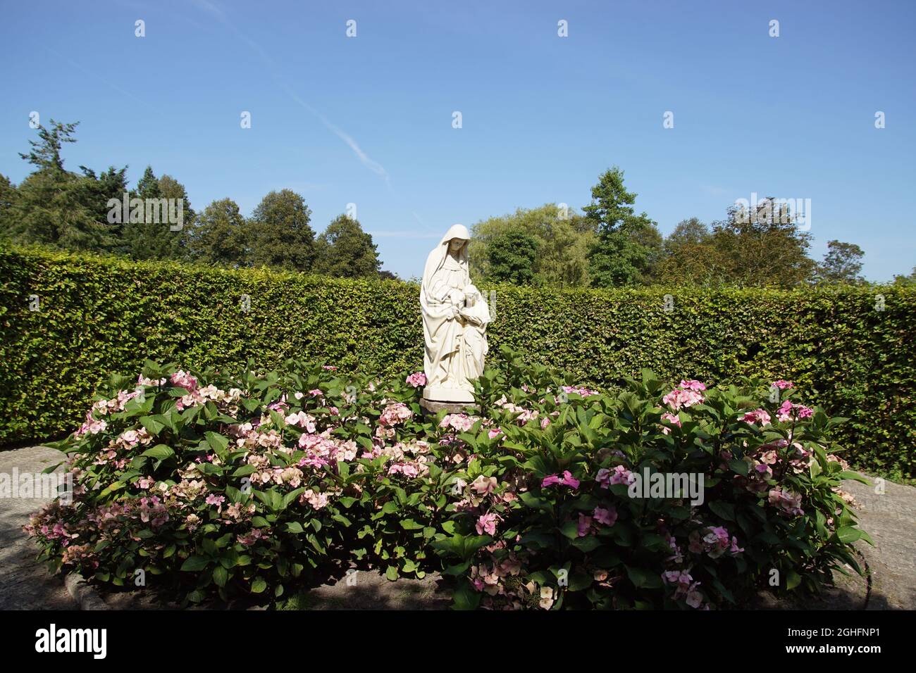 Sculpture Ursuline Sisters of the Dutch village of Bergen surrounded by ...