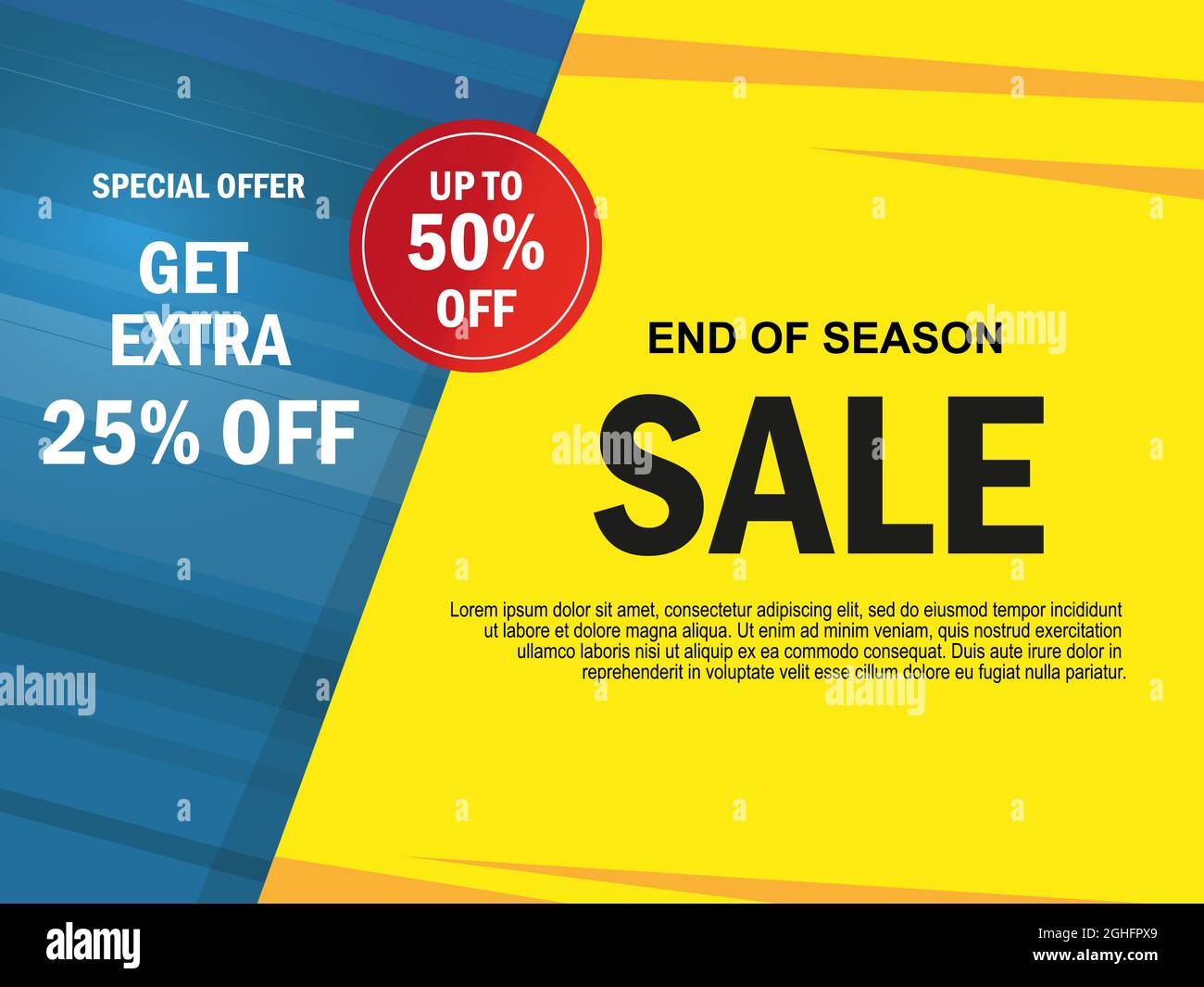 Sale banner template design, Big sale special offer. end of season ...