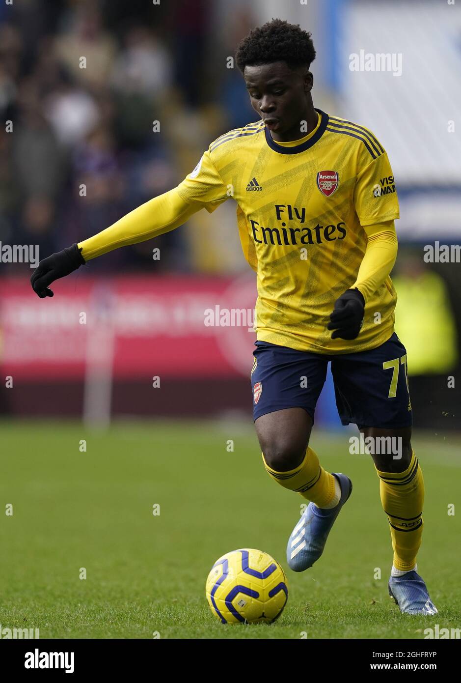 Bukayo Saka of Arsenal during the Premier League match at Turf Moor ...