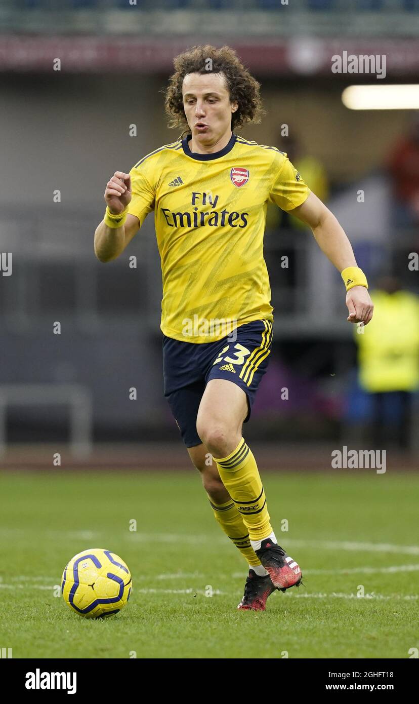 David Luiz of Arsenal during the Premier League match at Turf Moor ...