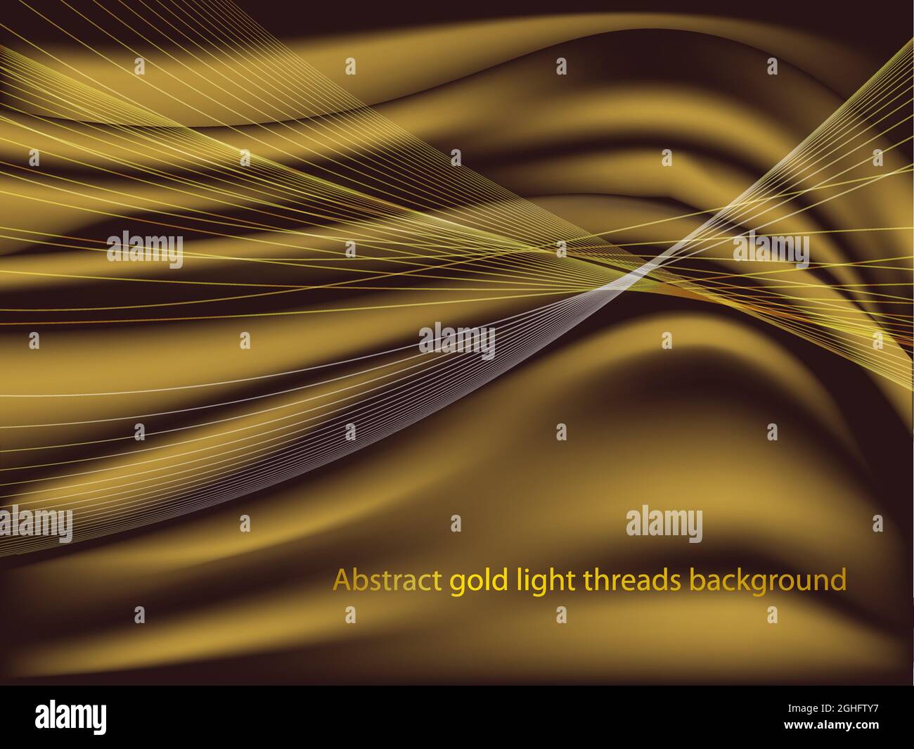 Abstract gold light threads background. Satin silk fabric Stock Vector ...
