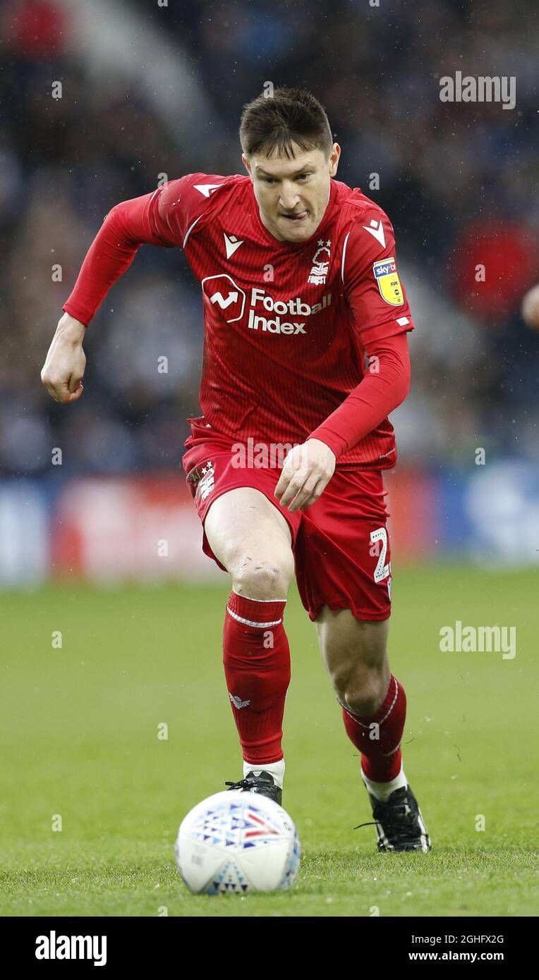 Joe Lolley of Nottingham Forest during the Sky Bet Championship match ...