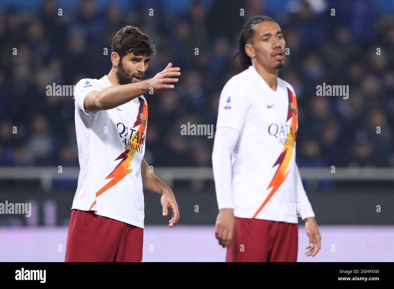 Federico Fazio and Chris Smalling of AS Roma during the Serie A match ...