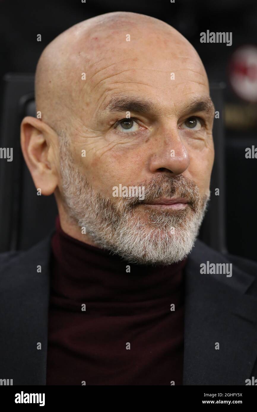 Stefano Pioli Head coach of AC Milan during the Serie A match at ...