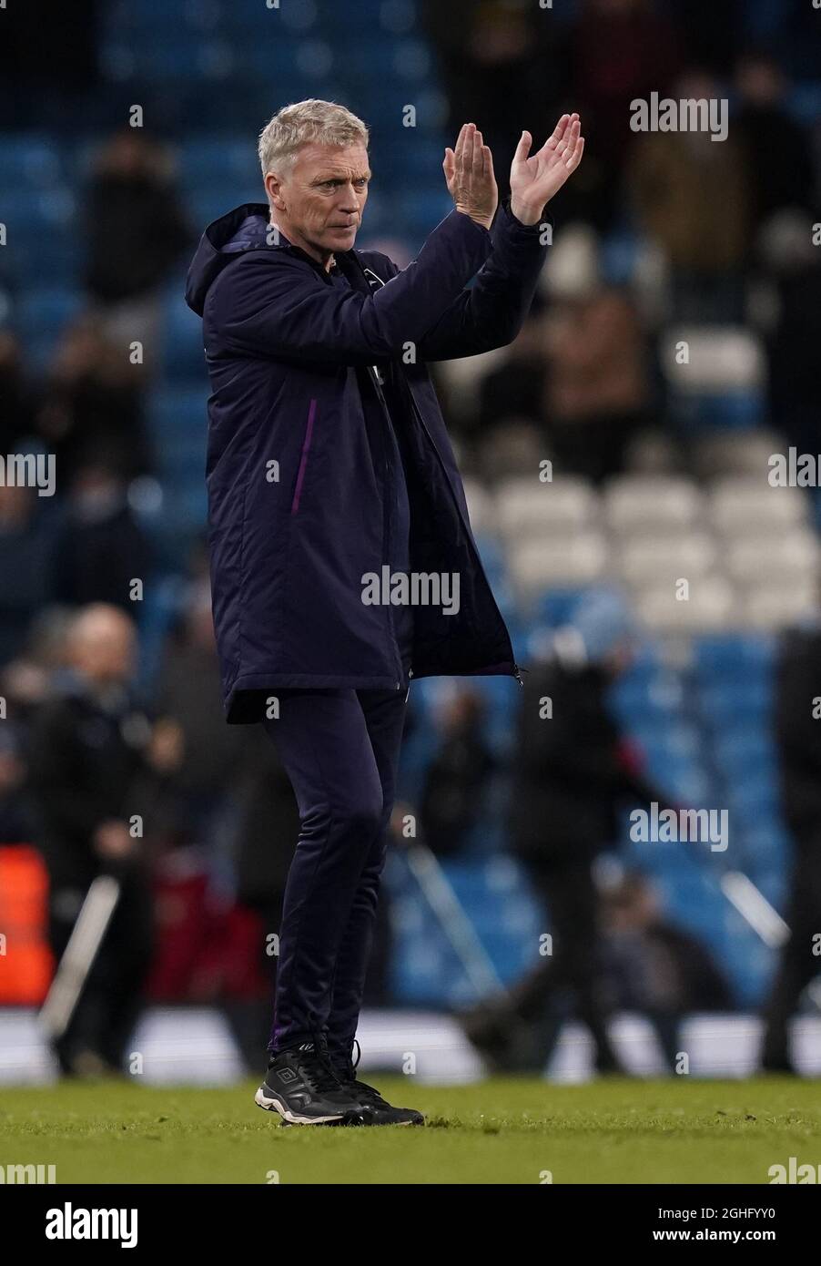David Moyes manager of West Ham United during the Premier League match ...