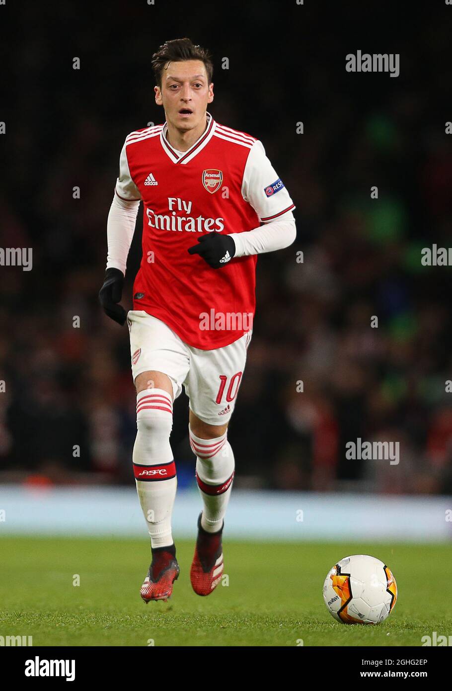 ArsenalÕs Mesut Ozil during the UEFA Europa League match at the ...