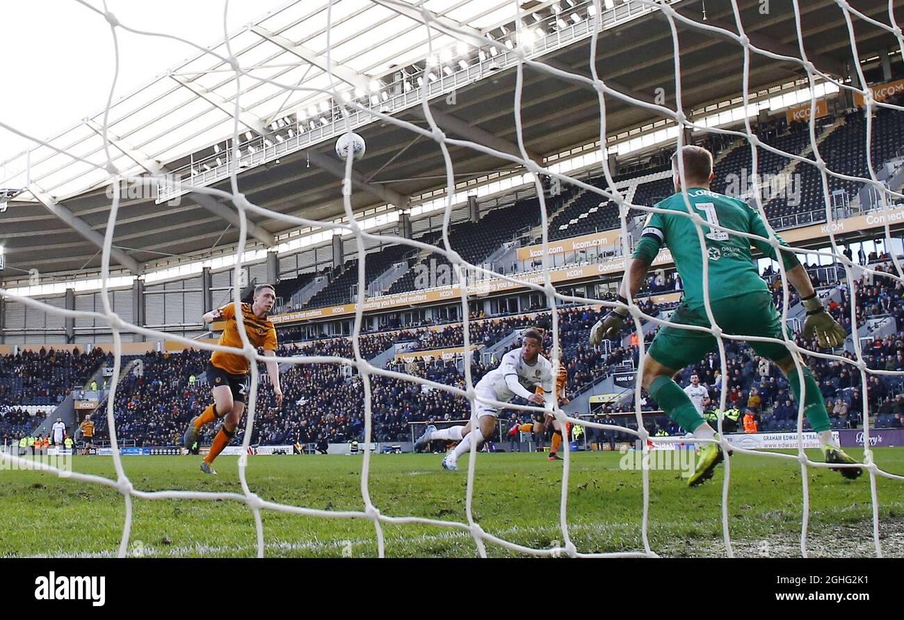 Tyler Roberts of Leeds United scores the fourth goal during the Sky Bet ...