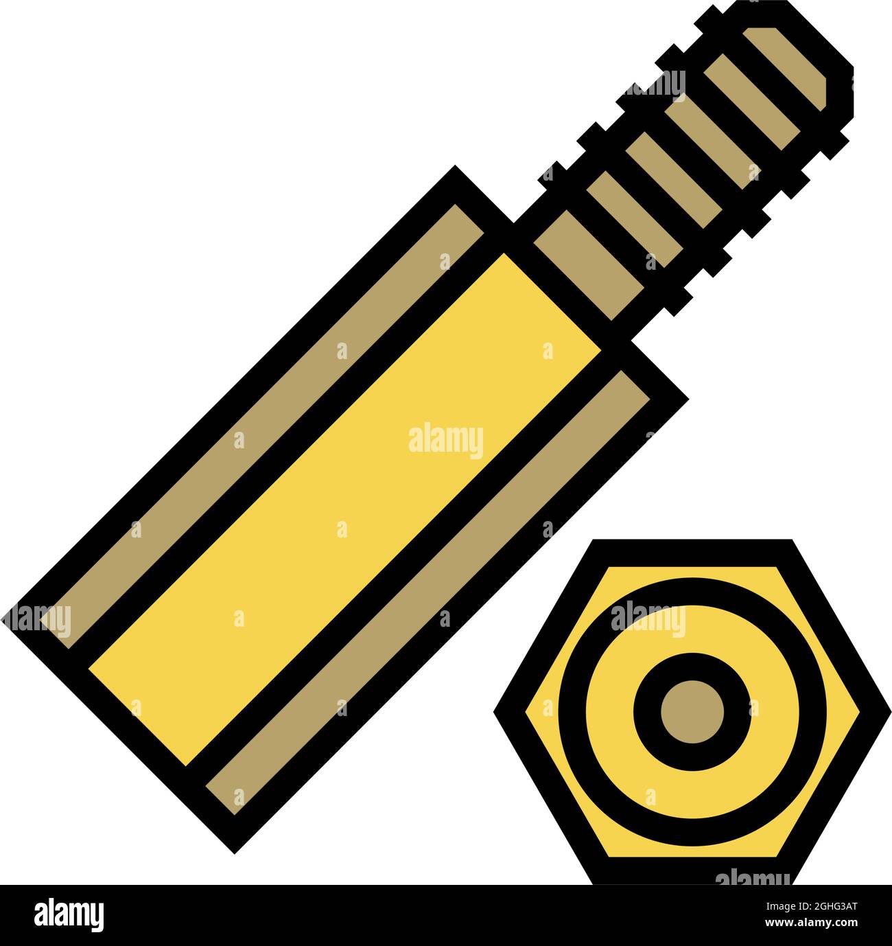 hex standoffs color icon vector illustration Stock Vector Image & Art ...