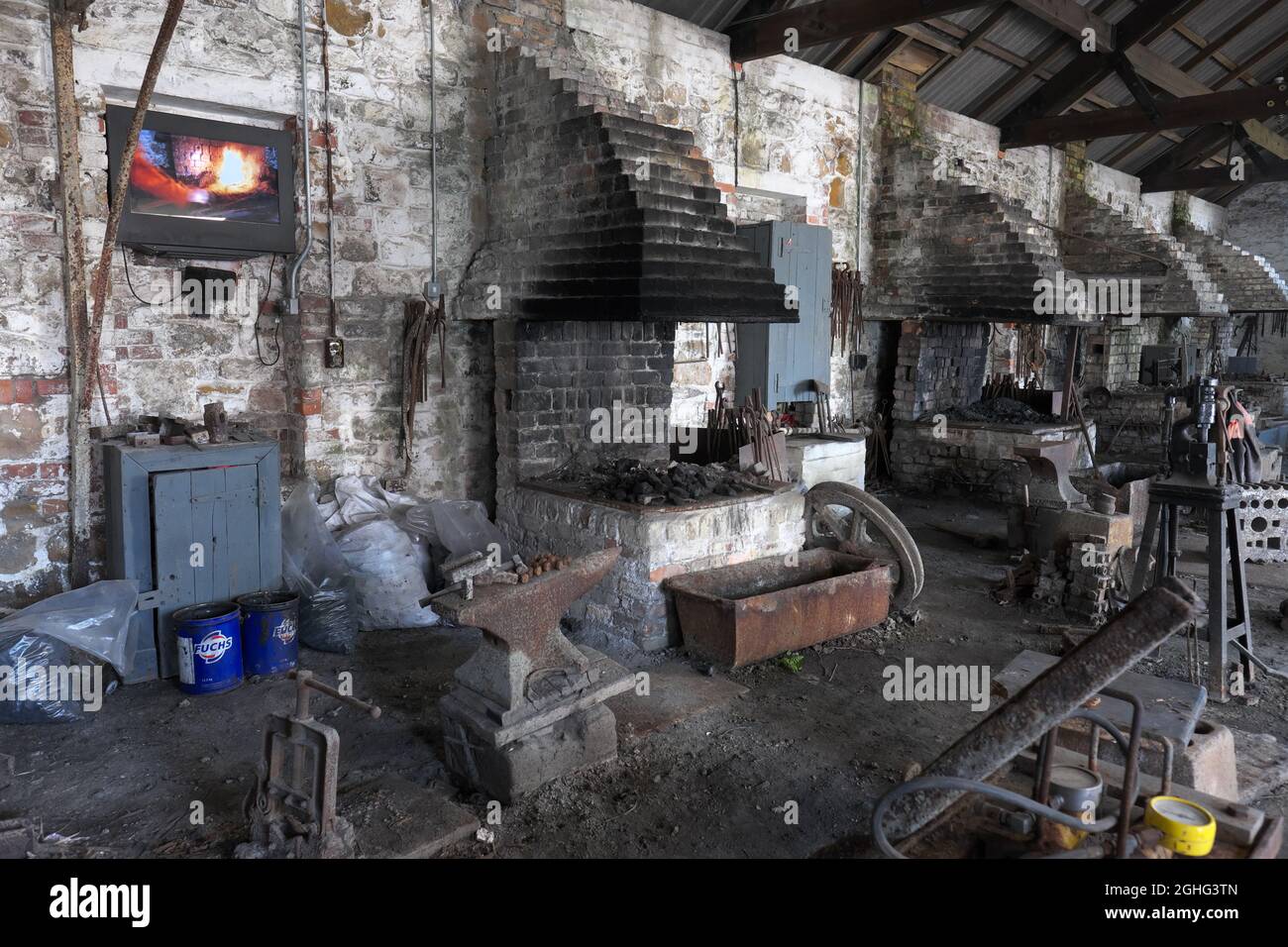 Big Pit National Coal Museum - The Workshop at the preserved coal mine ...