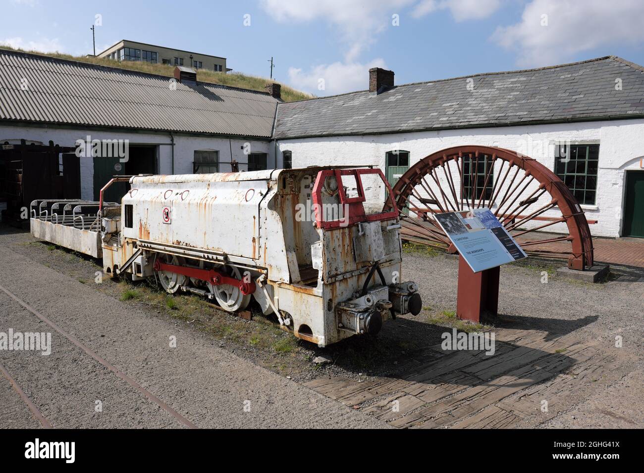 Big Pit National Coal Museum preserved underground rider locomotive at ...