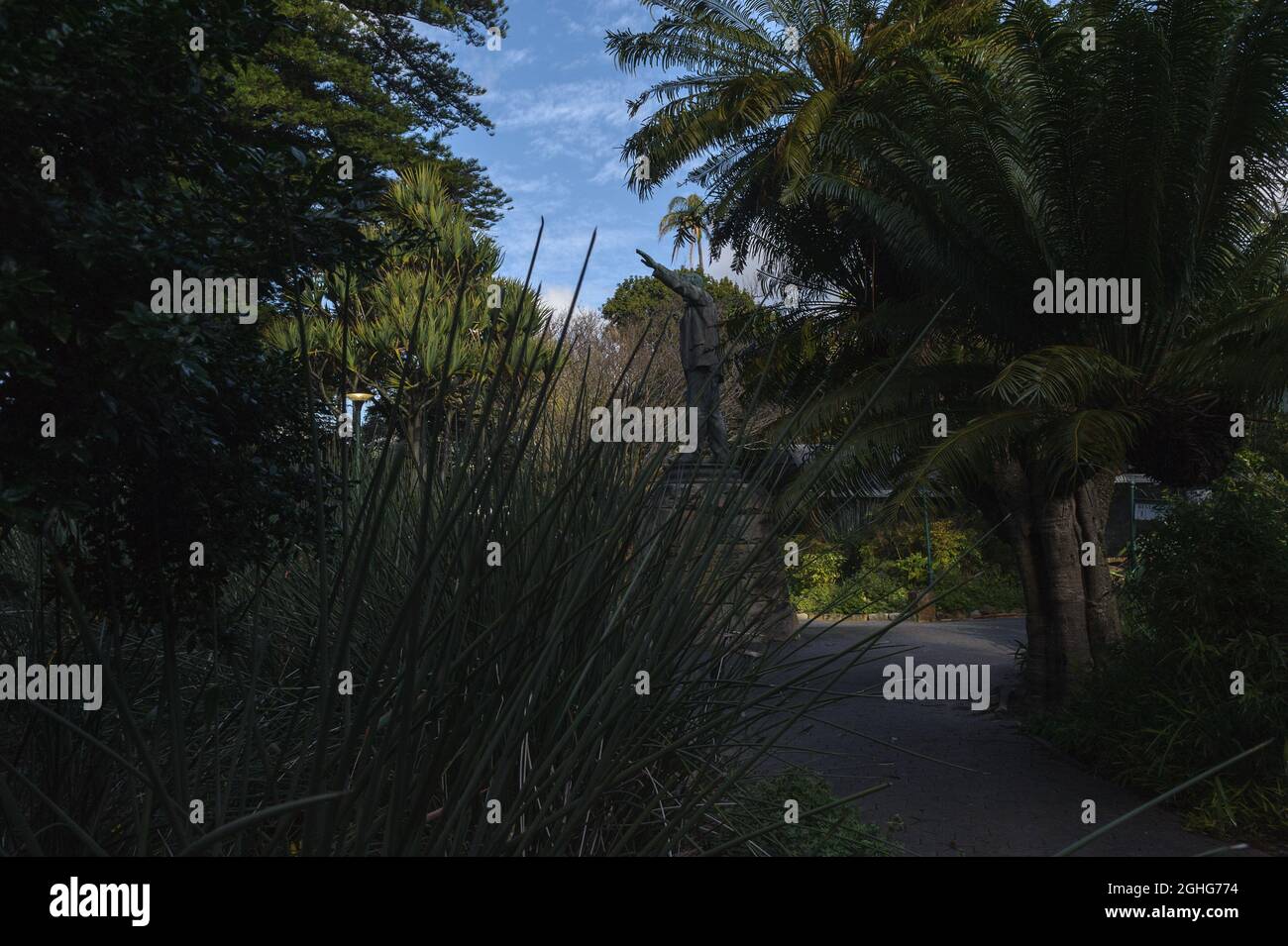 A Cape Town's Company Gardens statue of Cecil John Rhodes, synonymous ...