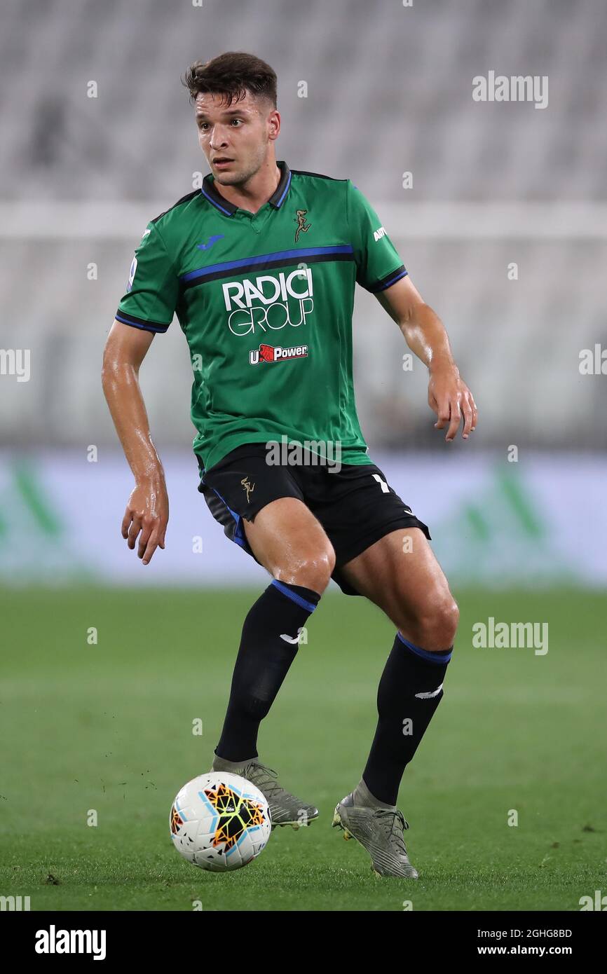Albanian defender Berat Djimsiti of Atalanta during the Serie A match ...