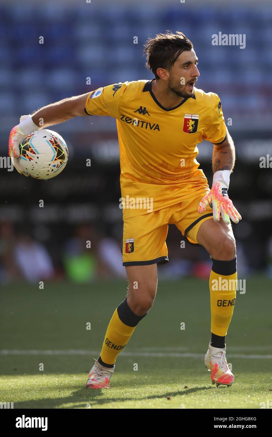 Italian goalkeeper Mattia Perin of Genoa CFC during the Serie A match ...