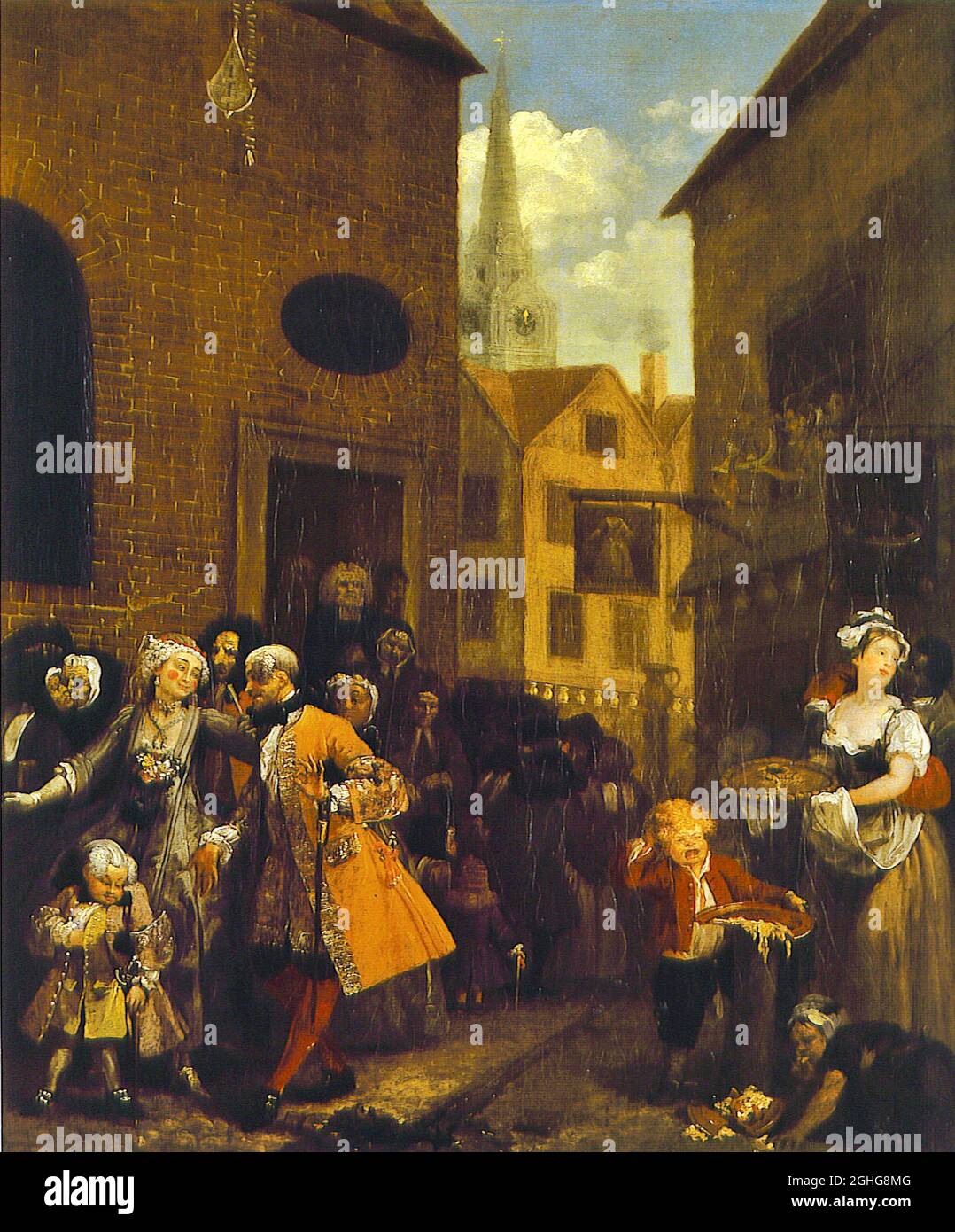 William Hogarth artwork from the series Four Times of the Day completed ...