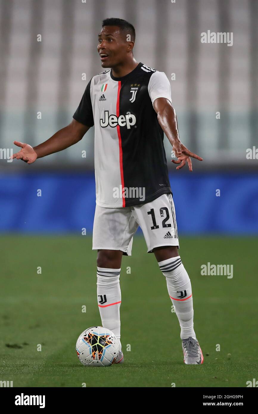 Brazilian defender Alex Sandro of Juventus during the Serie A match at ...