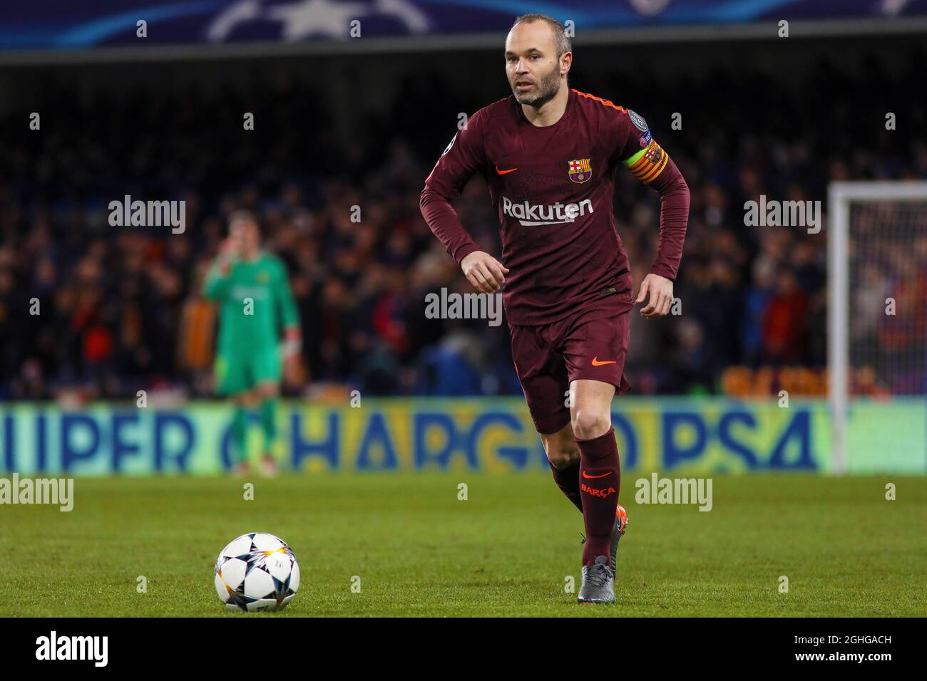 Andres Iniesta of Barcelona - Chelsea v Barcelona, UEFA Champions ...