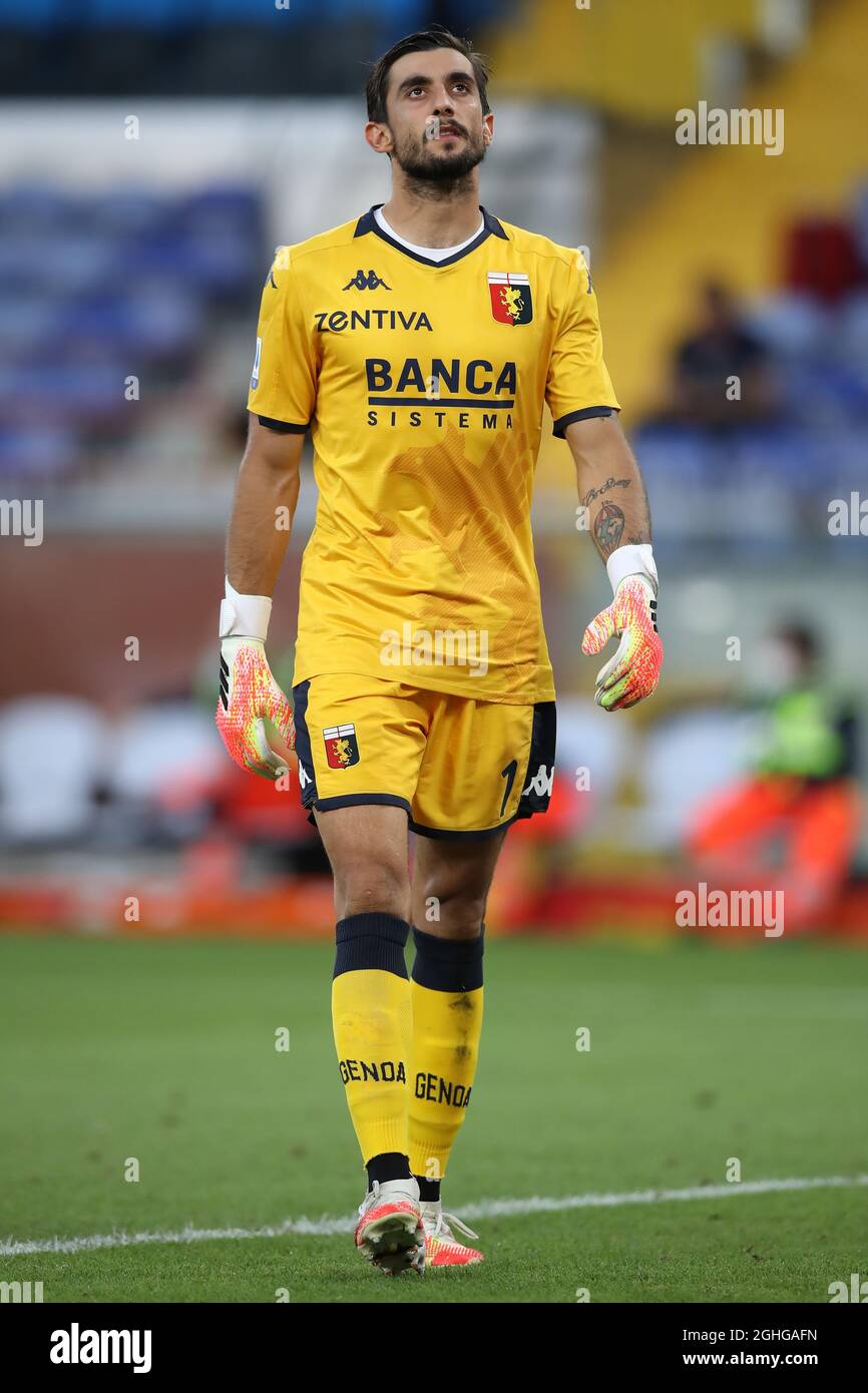 Italian goalkeeper Mattia Perin of Genoa CFC during the Serie A match ...