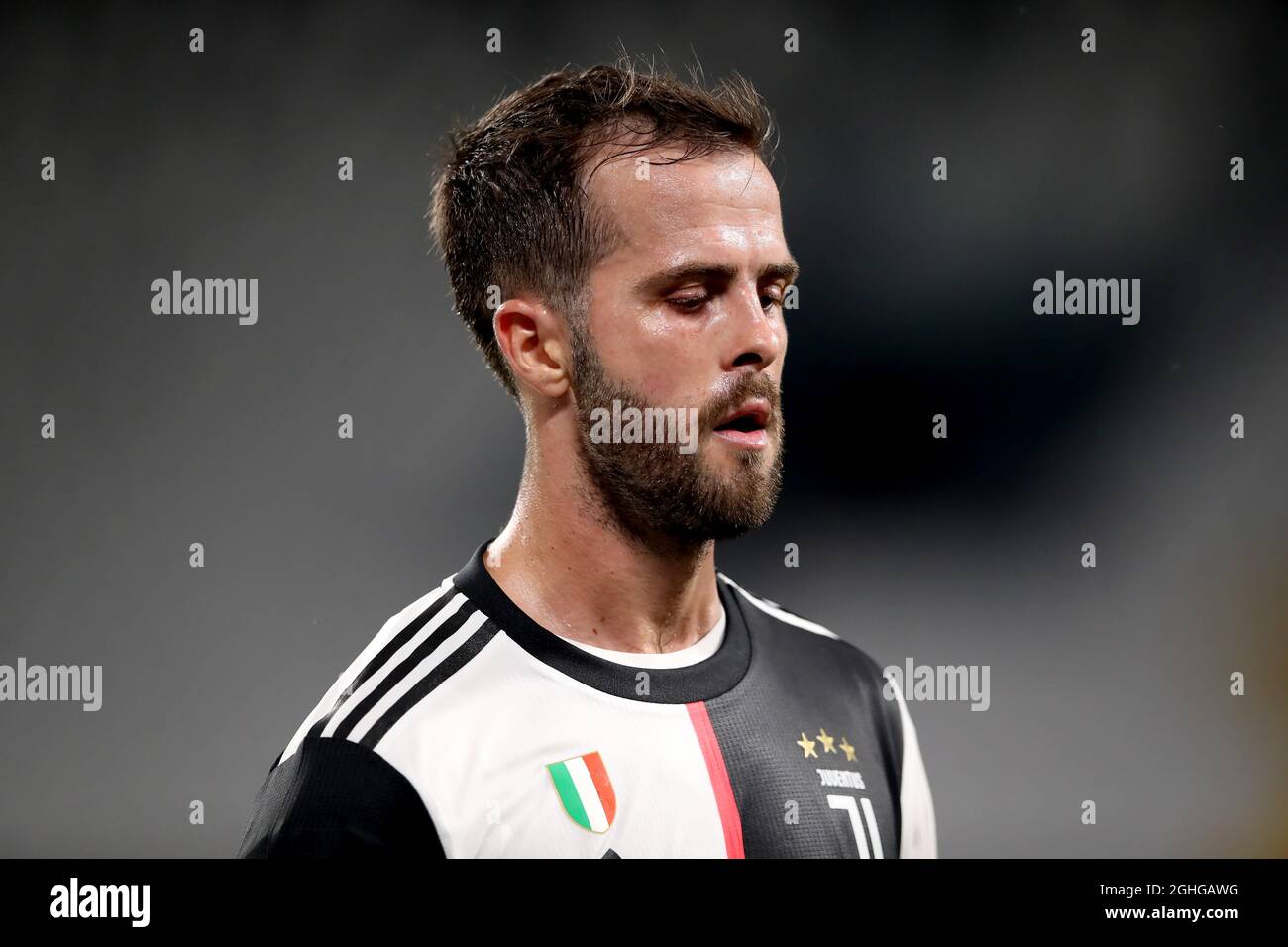 Bosnian midfielder miralem pjanic of serie hi-res stock photography and ...