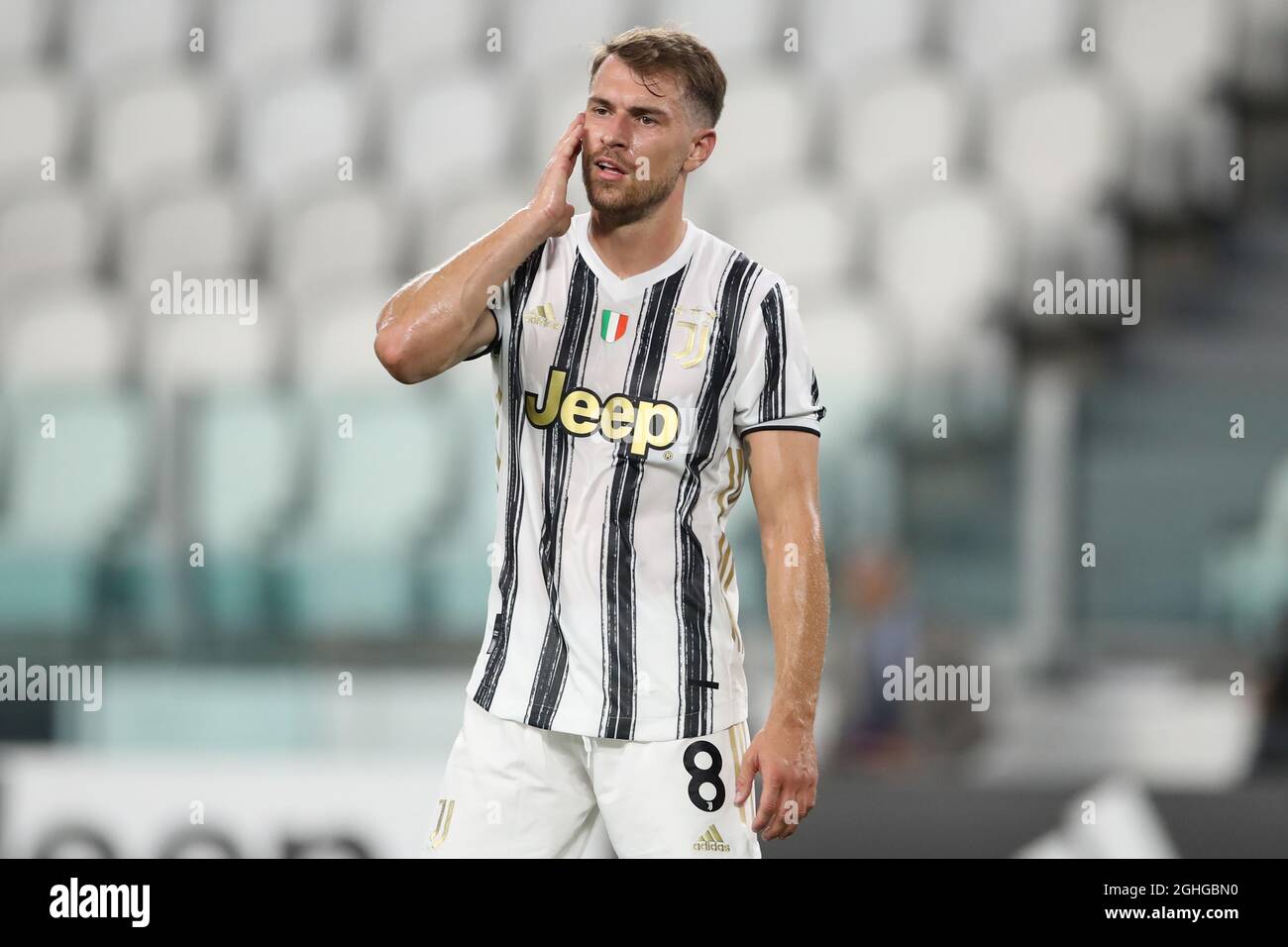 Aaron Ramsey of Juventus during the Serie A match at Allianz Stadium ...