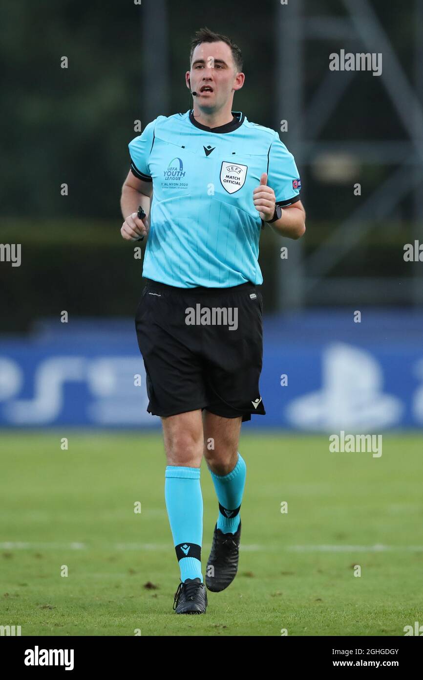English referee Chris Kavanagh during the UEFA Youth League Final match ...