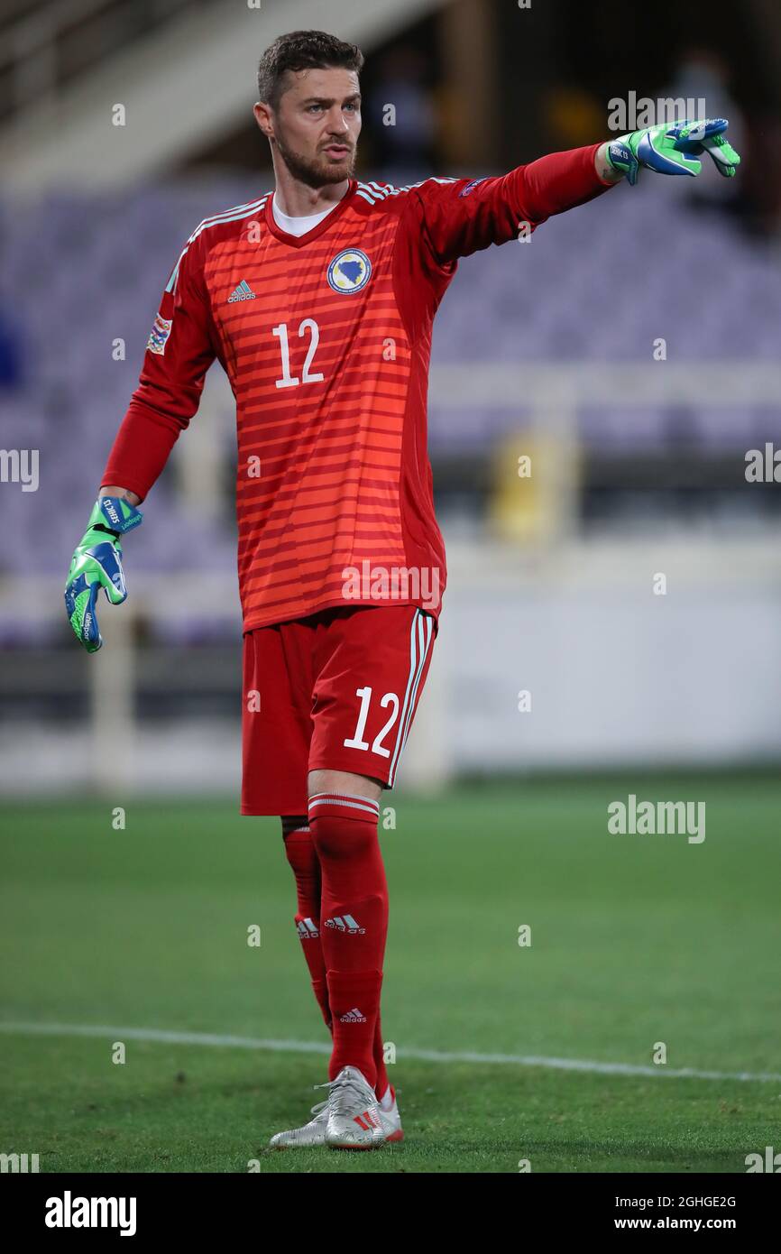 Ibrahim Sehic of Bosnia and Herzegovina reacts during the UEFA Nations ...