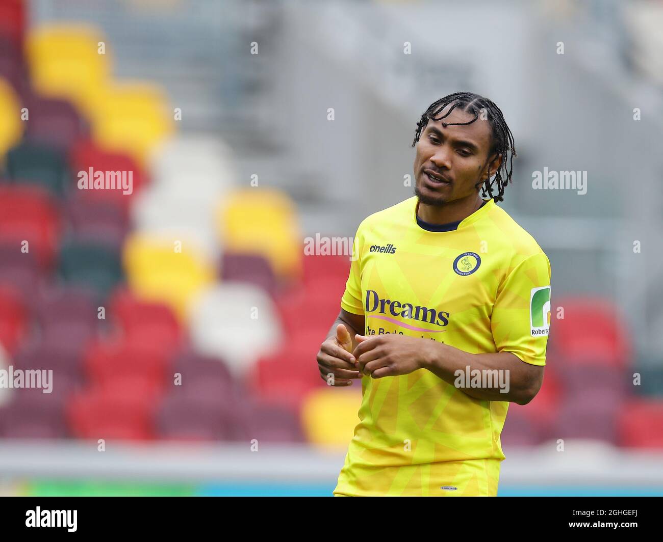 Wycombe's Darius Charles during the Pre Season Friendly match at ...