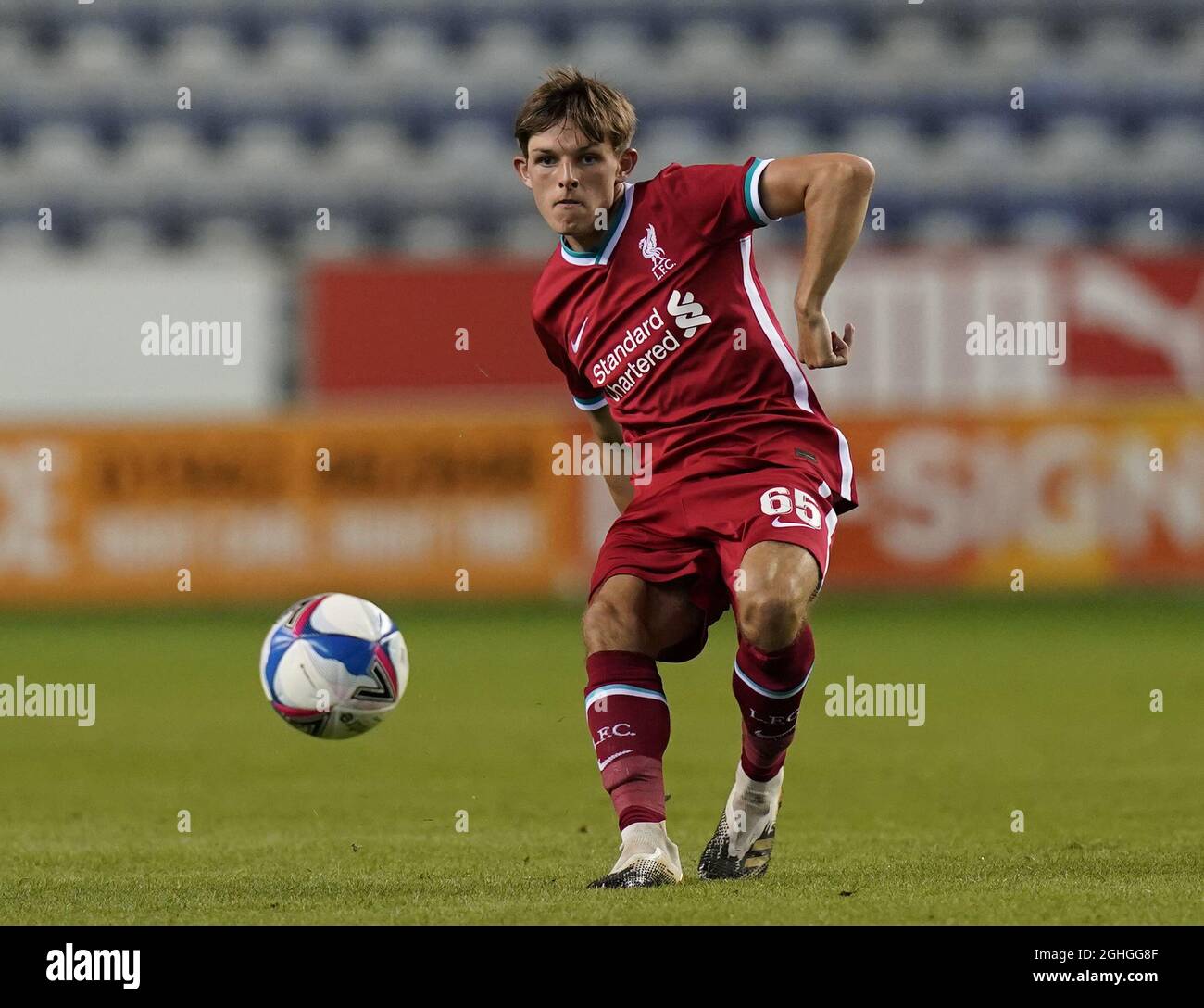 Leighton Clarkson of Liverpool during the EFL Trophy match at the DW ...