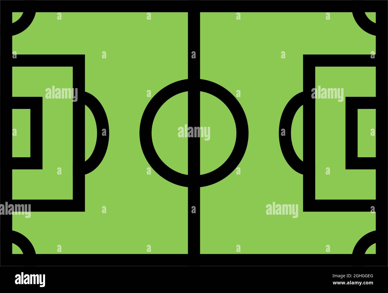 field soccer color icon vector illustration Stock Vector Image & Art ...